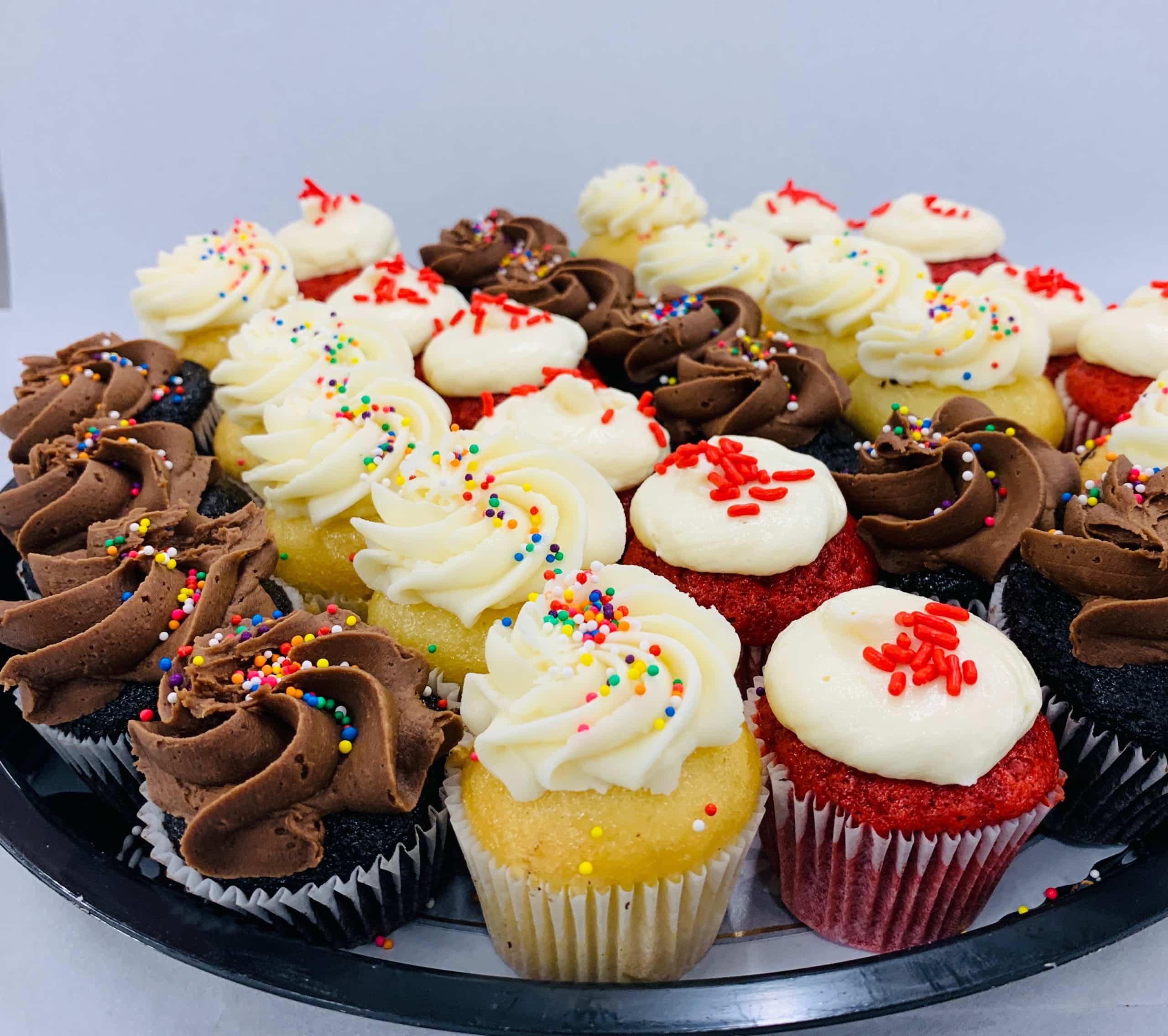 Mini Cupcake Platter NF Sunflower Bakery Mini Cupcake Platter NF Sunflower Bakery